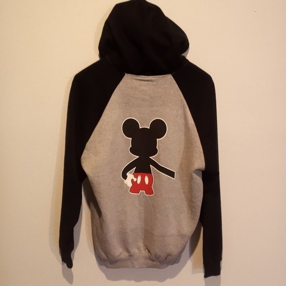 AMS | Shirts | Ams Clothing Her King Mens Xxl Hoodie Mickey Mouse Graphic Print Sweatshirt ...